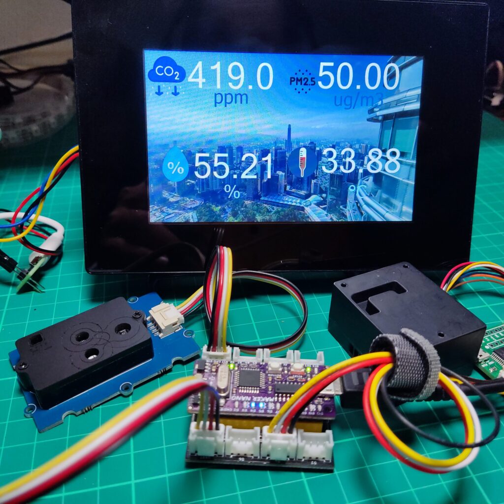 Papan Paparan Persekitaran dengan Nextion HMI Display dan Arduino – Sidik.My